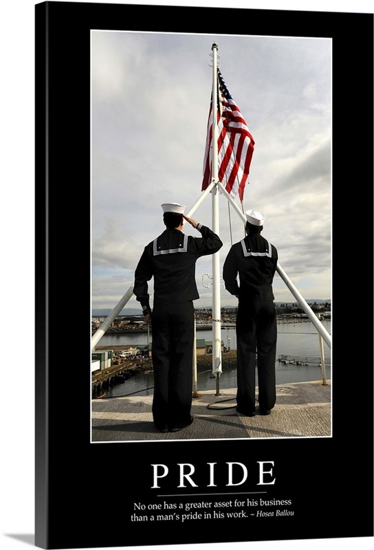 Pride: Inspirational Quote and Motivational Poster | Great Big Canvas