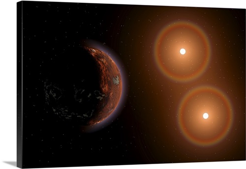 Proxima Centauri exoplanet orbiting the red dwarf star Alpha Centauri C ...