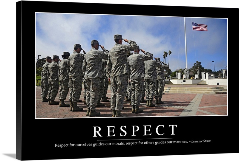 Respect: Inspirational Quote and Motivational Poster | Great Big Canvas