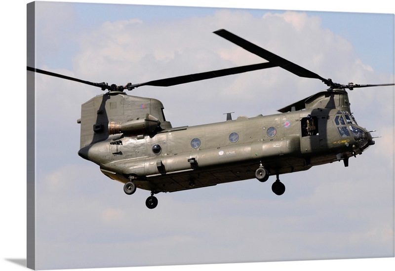 Royal Air Force Chinook Helicopter Wall Art, Canvas Prints, Framed ...
