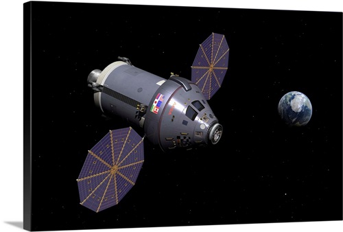 Starboard side of the next generation Deep Space Vehicle | Great Big Canvas