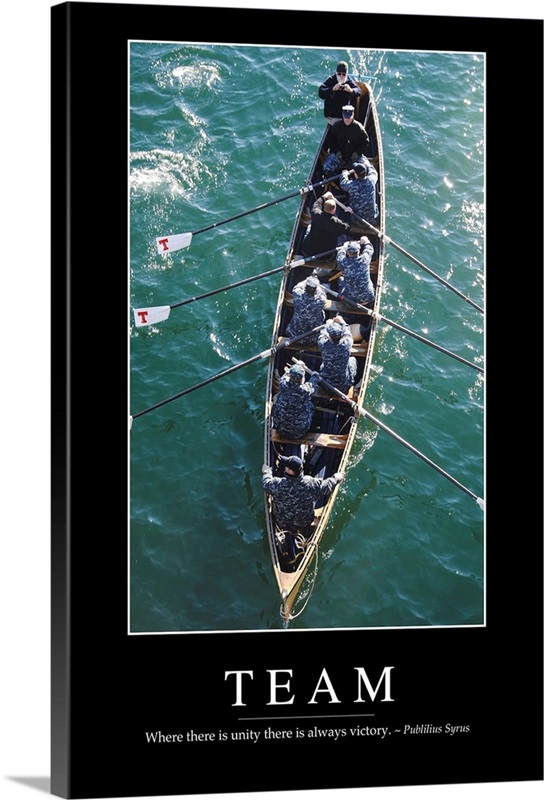 Team: Inspirational Quote and Motivational Poster | Great Big Canvas