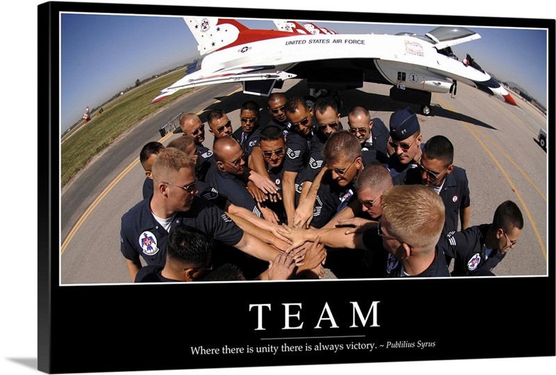 Team: Inspirational Quote and Motivational Poster | Great Big Canvas