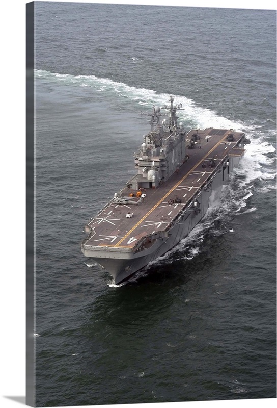 The amphibious assault ship USS Nassau | Great Big Canvas