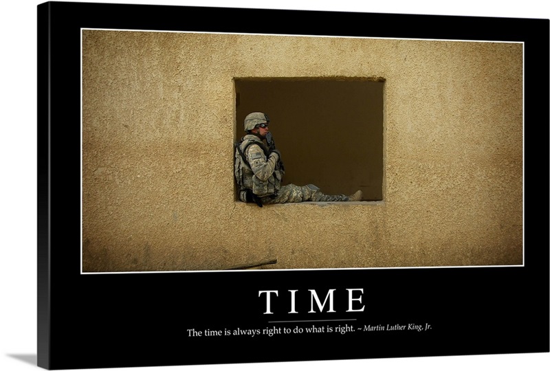 Time: Inspirational Quote and Motivational Poster | Great Big Canvas