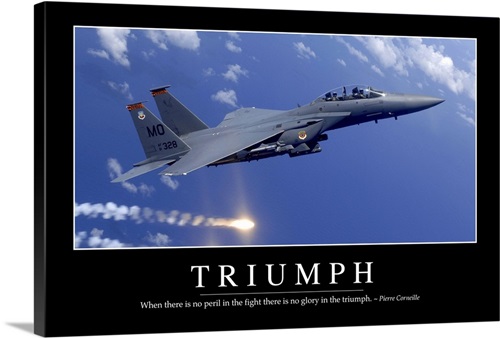 Triumph: Inspirational Quote and Motivational Poster | Great Big Canvas