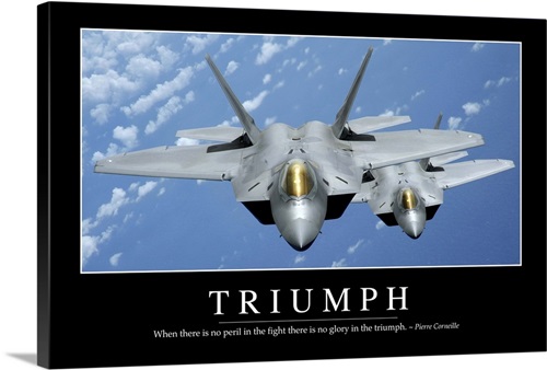 Triumph: Inspirational Quote and Motivational Poster | Great Big Canvas