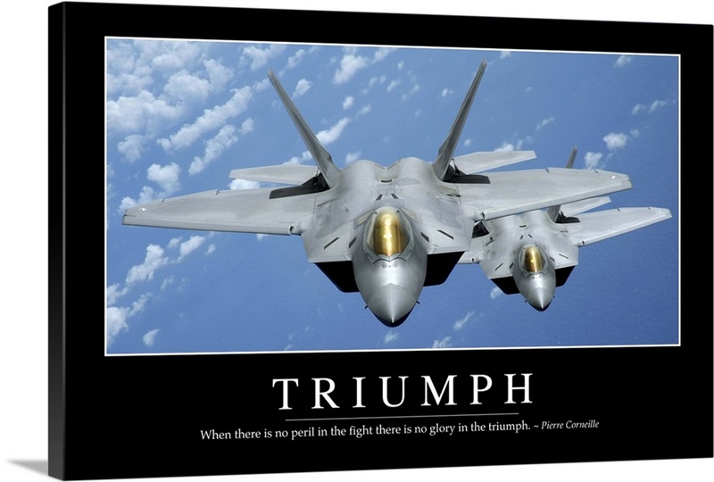 Triumph: Inspirational Quote and Motivational Poster | Great Big Canvas