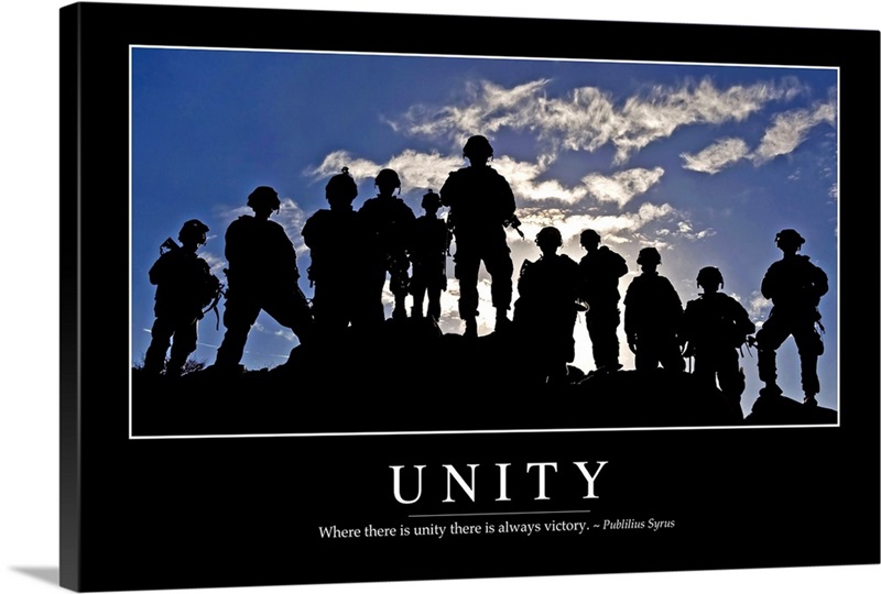 Unity: Inspirational Quote and Motivational Poster | Great Big Canvas