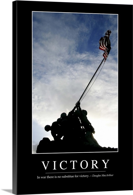 Victory: Inspirational Quote and Motivational Poster | Great Big Canvas