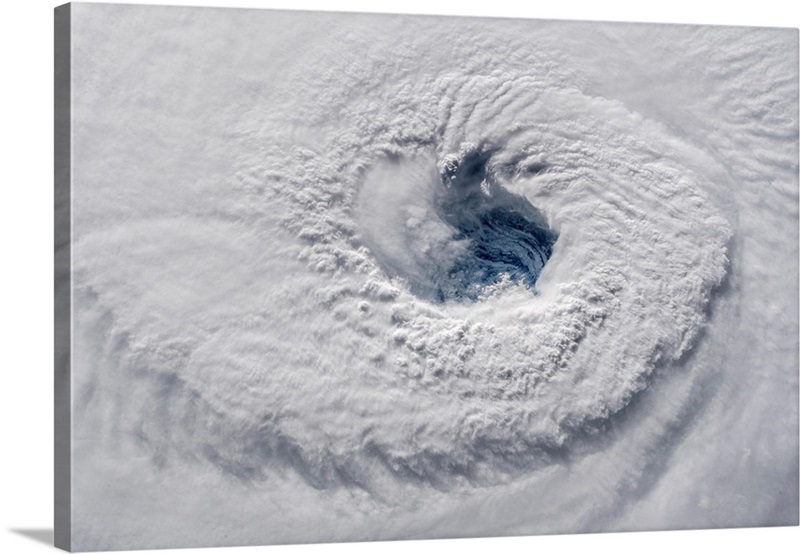 View From Space Showing The Eye Of Hurricane Florence In The Atlantic ...