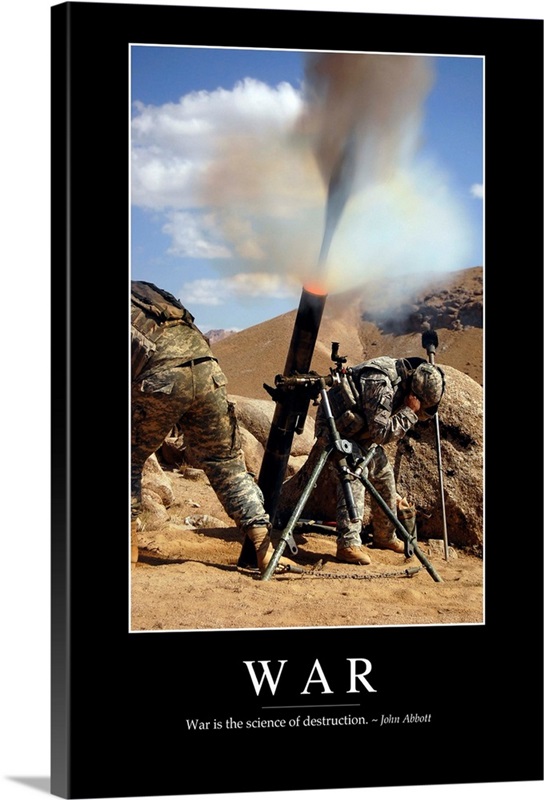 War: Inspirational Quote and Motivational Poster | Great Big Canvas
