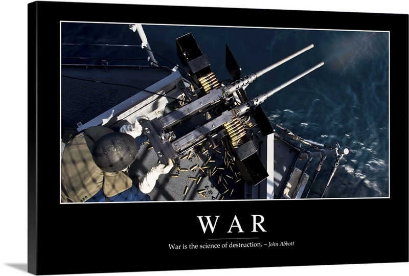 War: Inspirational Quote and Motivational Poster | Great Big Canvas