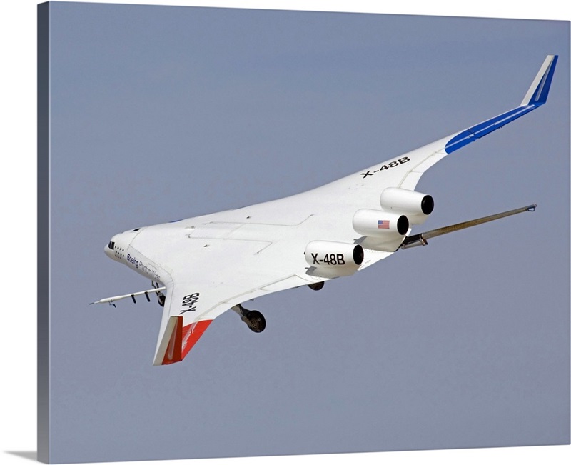 X48B Blended Wing Body in flight | Great Big Canvas