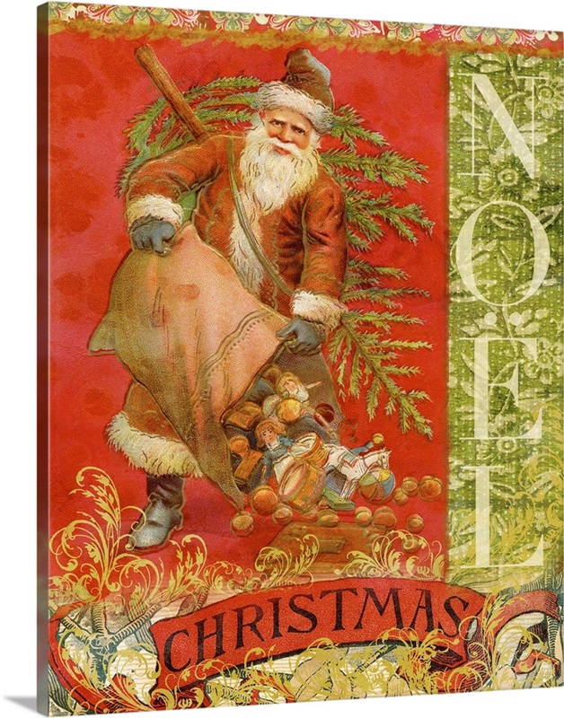 Santa Collage IV | Great Big Canvas