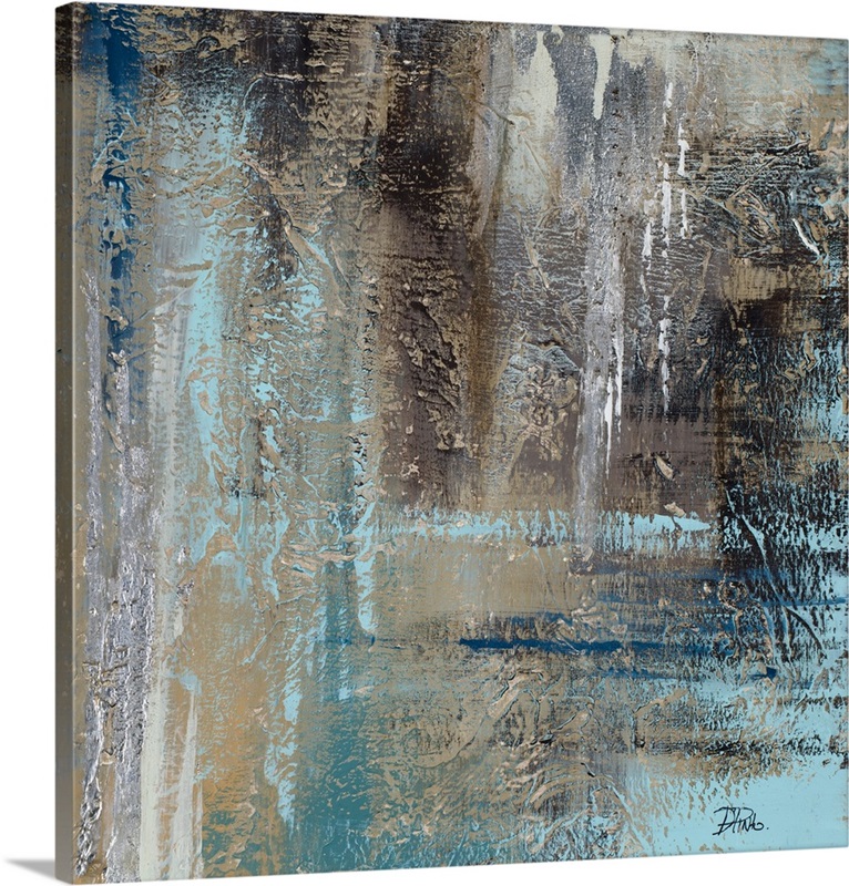 Abstract on Teal | Great Big Canvas
