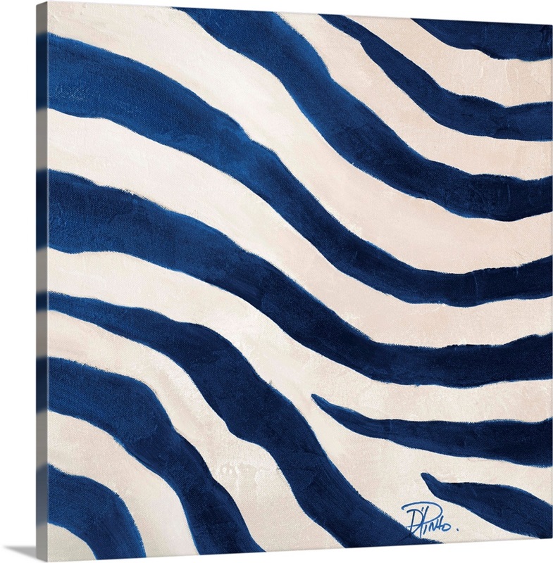 Contemporary Blue Zebra II | Great Big Canvas