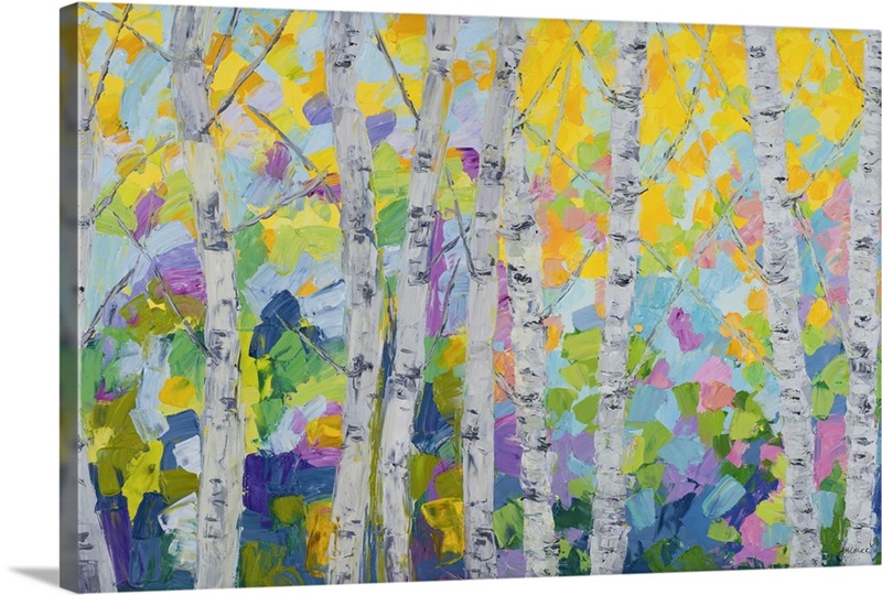 Dancing Birch Tree | Great Big Canvas
