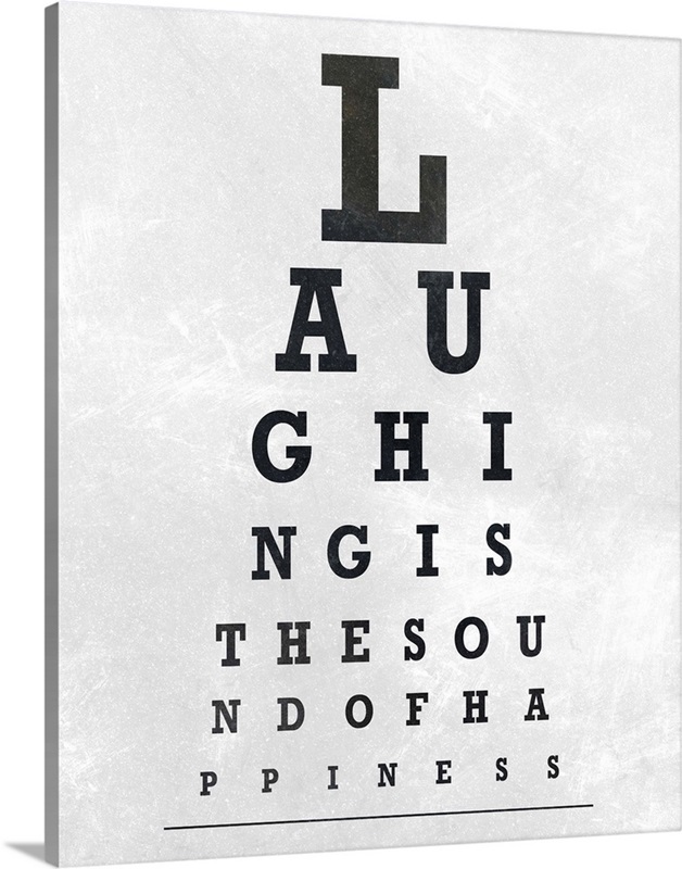 Eye Chart Typography II | Great Big Canvas