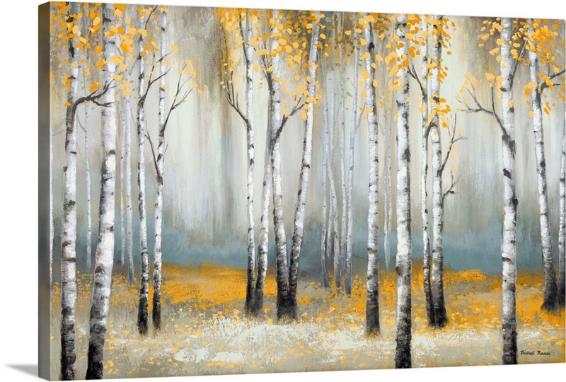 Golden September Birch | Great Big Canvas