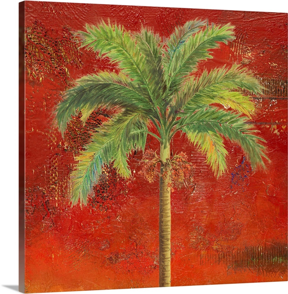 La Palma on Red II Wall Art, Canvas Prints, Framed Prints, Wall Peels ...