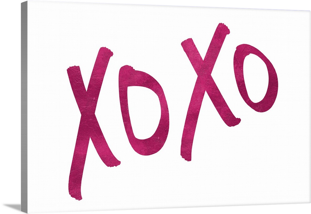Romantic Pink XOXO Wall Art, Canvas Prints, Framed Prints, Wall Peels ...