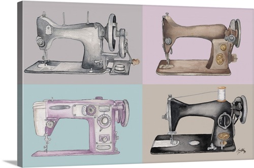 Sewing Machine Collage | Great Big Canvas