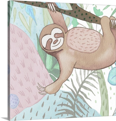 Swinging Sloth | Great Big Canvas