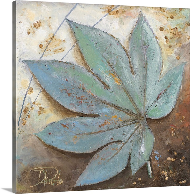 Turquoise Leaf I | Great Big Canvas
