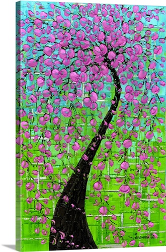 Pink Cherry Blossom Tree | Great Big Canvas