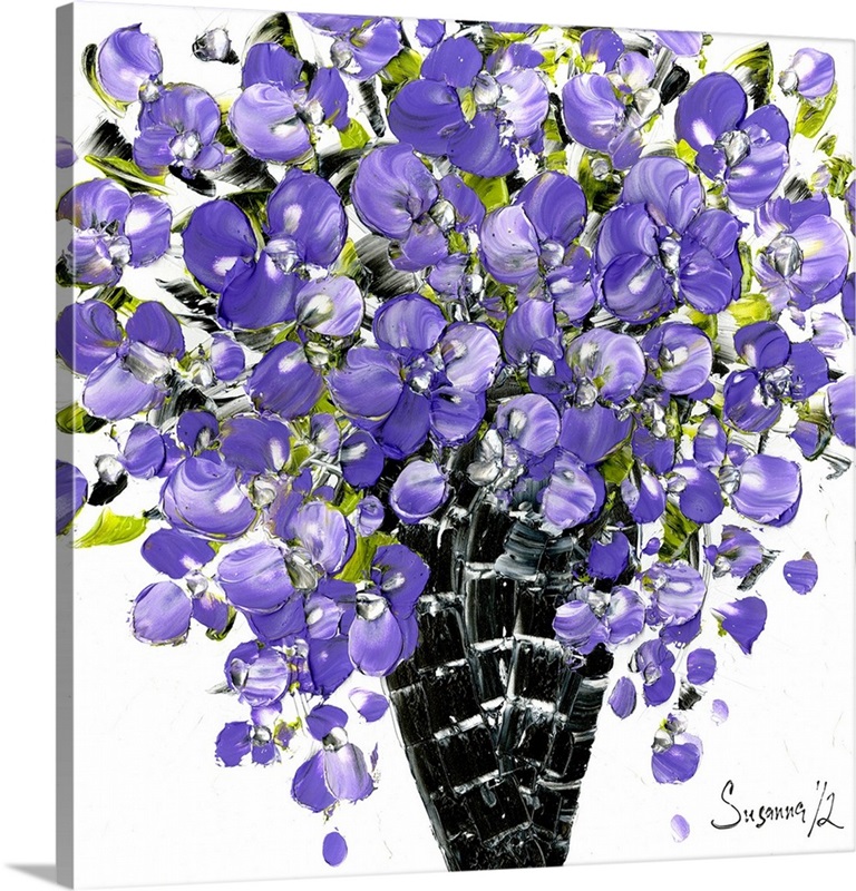 Purple Flowers Bouquet Wall Art, Canvas Prints, Framed Prints, Wall ...