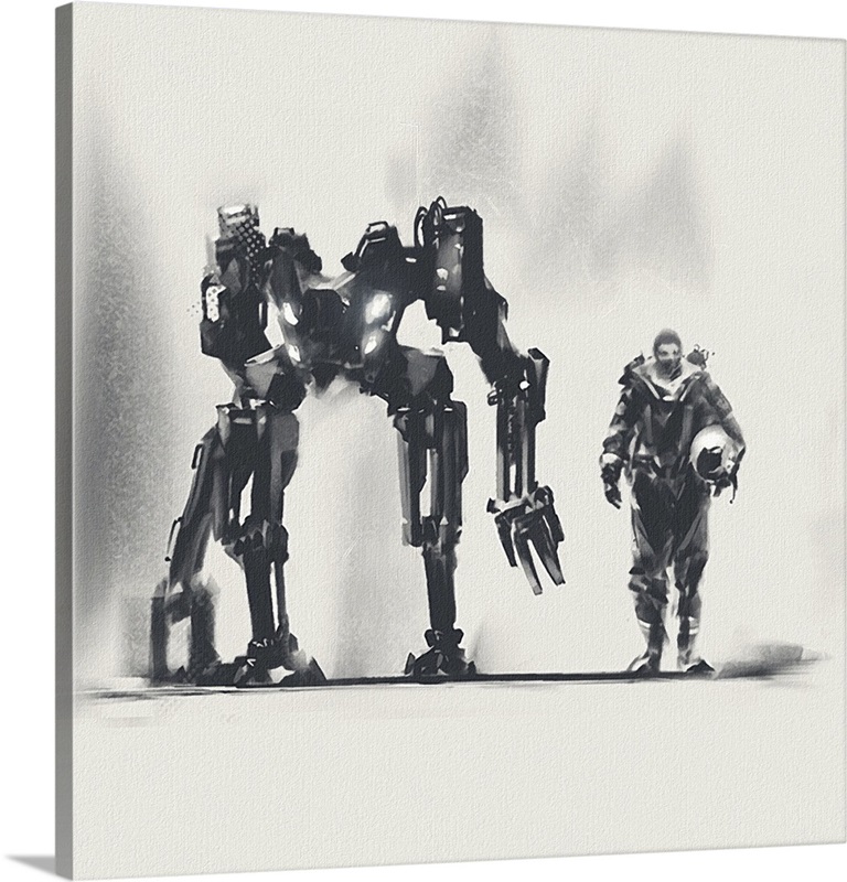 Robot Sketch - Operator | Great Big Canvas