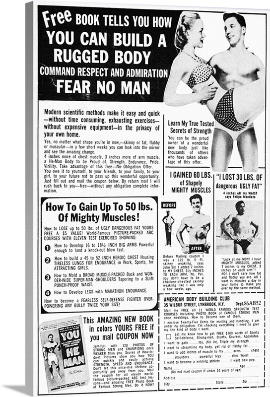 Ad: Body-Building, 1969 | Great Big Canvas