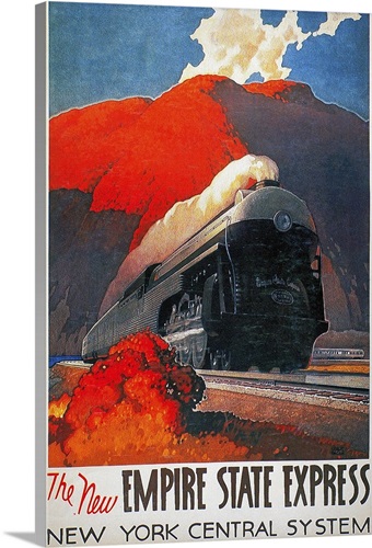 American Train Poster, The New Empire State Express | Great Big Canvas
