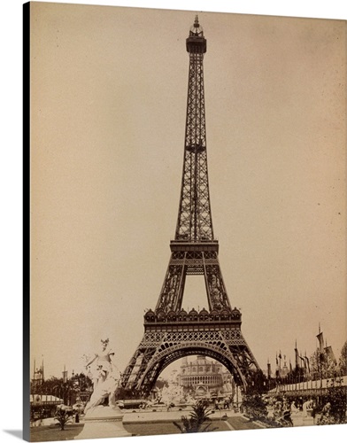 Eiffel Tower during the Universal Exposition of 1889 in Paris, France ...