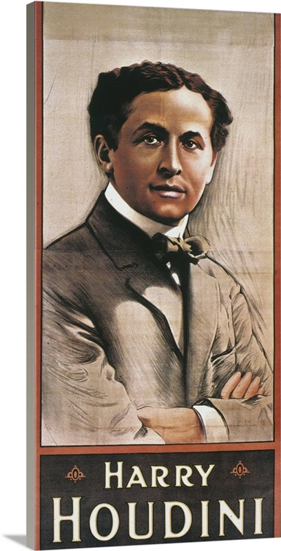 Harry Houdini (1874-1926), Lithograph poster | Great Big Canvas