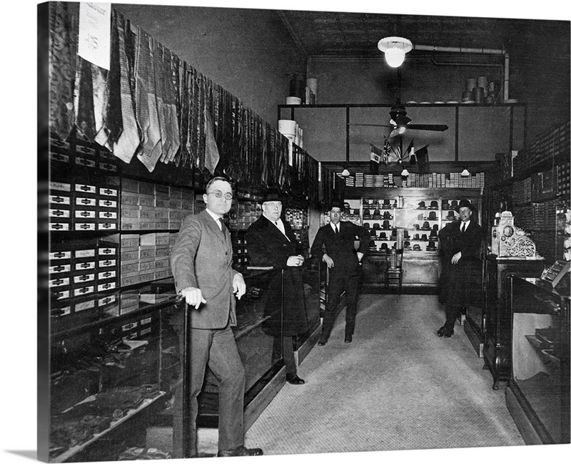 Harry S. Truman at the Truman and Jacobson haberdashery in Kansas City ...