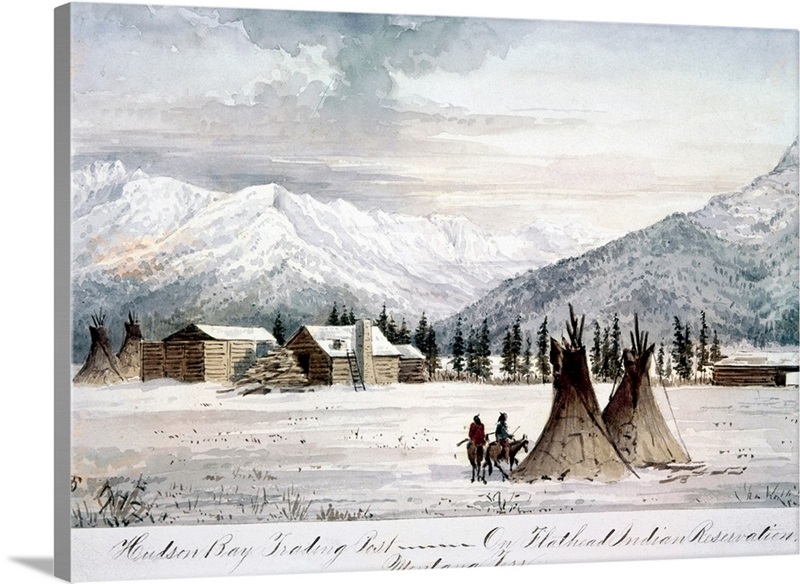 Hudson Bay Trading Post On Flathead Indian Reservation, Montana ...