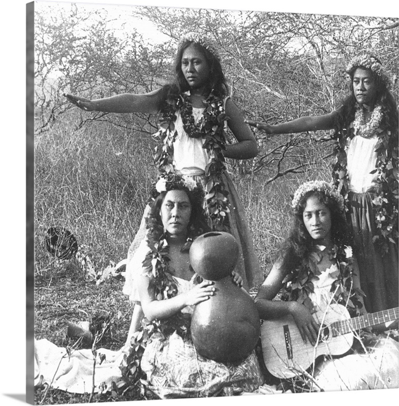 Hula Dancers, c1905 | Great Big Canvas