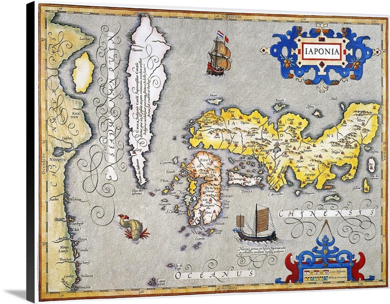 Japan, Map, 1606 | Great Big Canvas