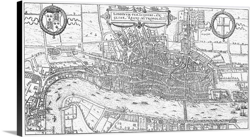 London, Map, 1575 | Great Big Canvas