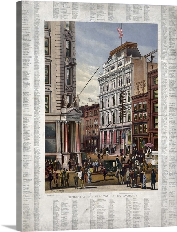 Members of the New York Stock Exchange, 1882 | Great Big Canvas