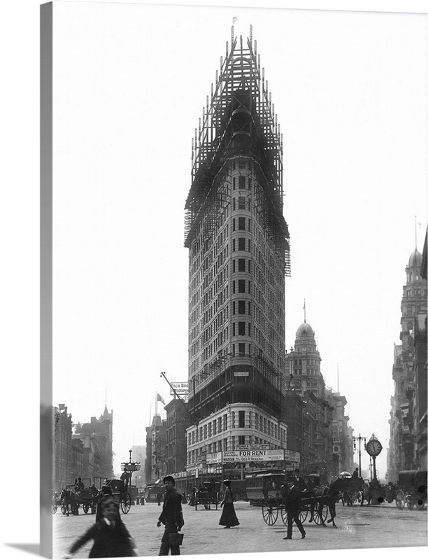 NYC: Flatiron Building, under construction | Great Big Canvas