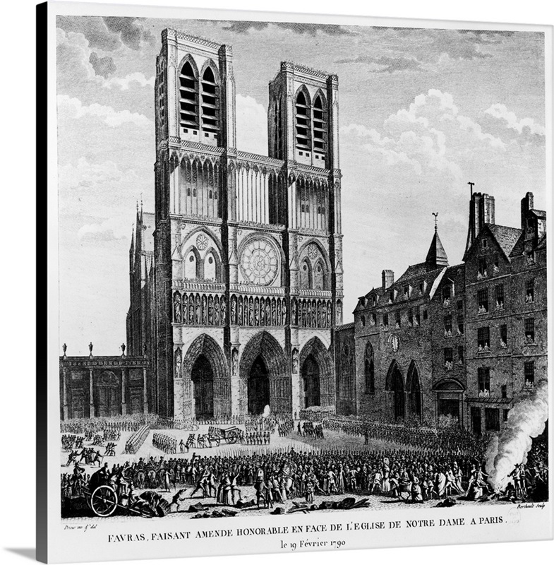 Paris: Notre Dame, 1790 | Great Big Canvas