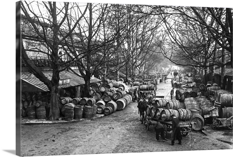 Paris: Wine Market, C.1900 | Great Big Canvas