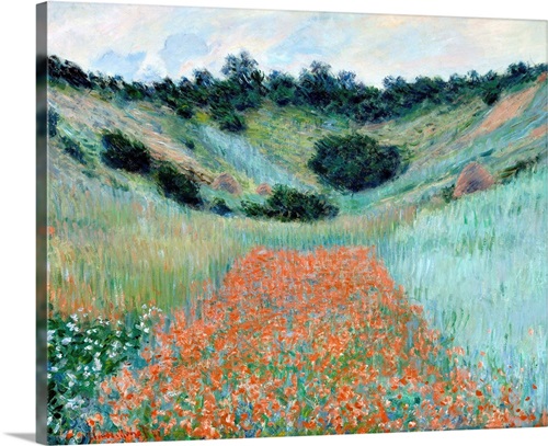 Poppy Field In A Hollow Near Giverny, 1885 | Great Big Canvas