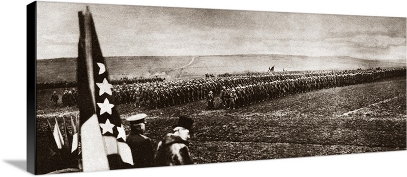 President Wilson and General Pershing review US Troops, Chaumont ...