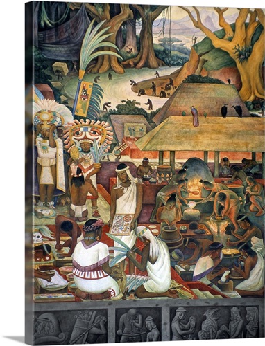 Rivera: Pre-Columbian Life | Great Big Canvas