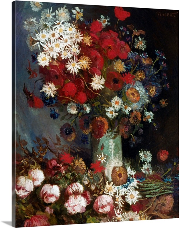 Still Life With Meadow Flowers And Roses, 1886 | Great Big Canvas