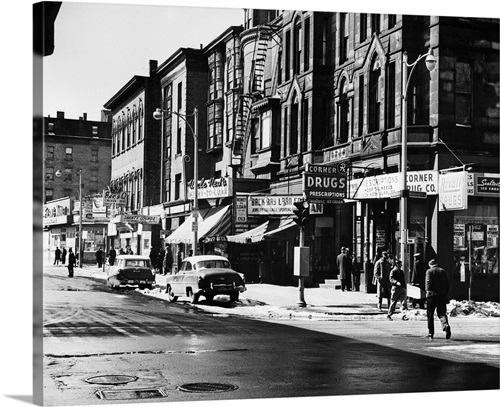 Storefronts Along Washington Street, Boston, Massachusetts, c1960 ...